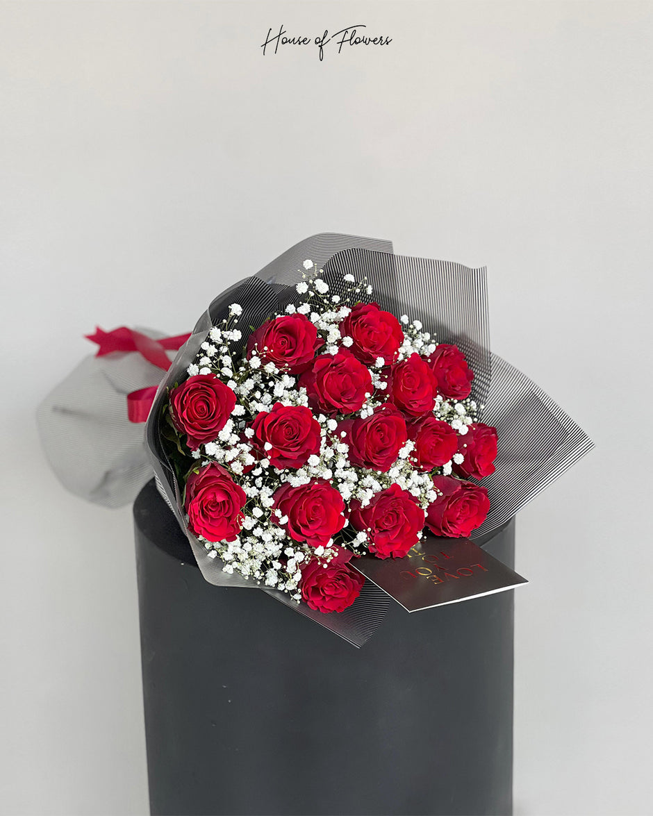 Buy Red Roses Flowers & Fresh Bouquet Online In Pakistan – House of Flowers